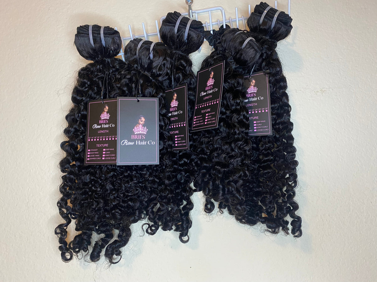 Burmese Deep Curly Single Bundles – BrisRawHairCo